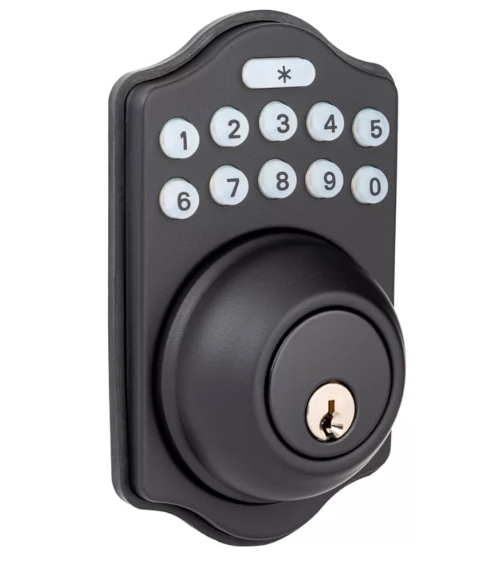 SINGLE CYLINDER KEYLESS ENTRY ELECTRONIC SMART DEADBOLT WITH REMOTE ...